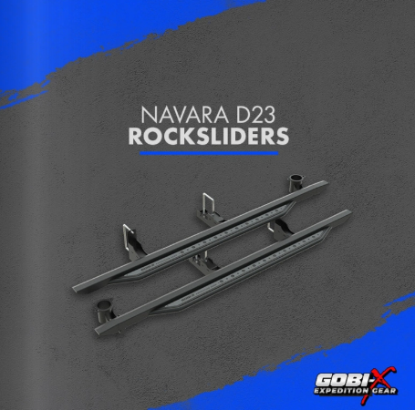 Nissan Navara D23 2016-2021 Double Cab Gobi-X Rocksliders - HJM Offroad ...